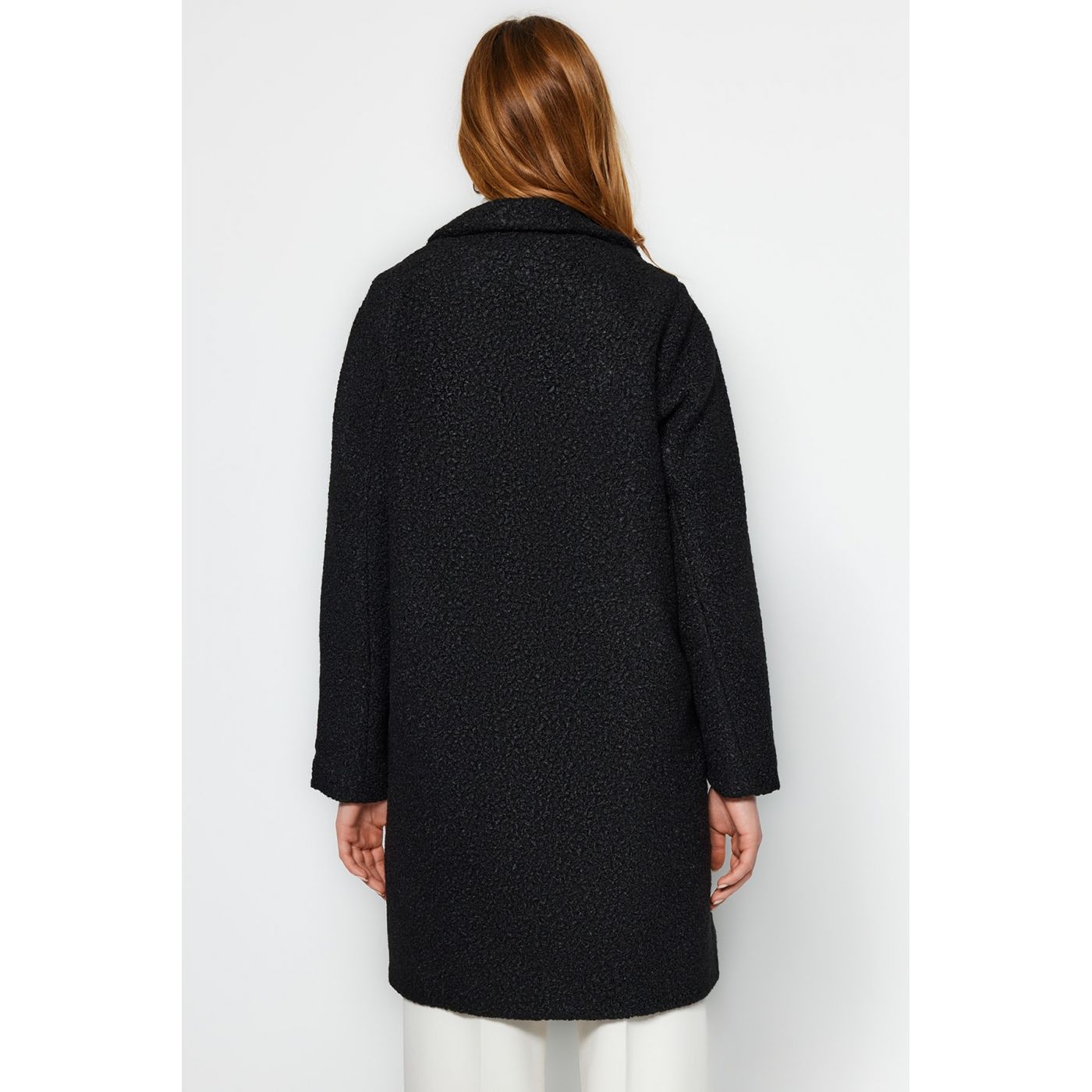 Trendyol Black Boucle Coat