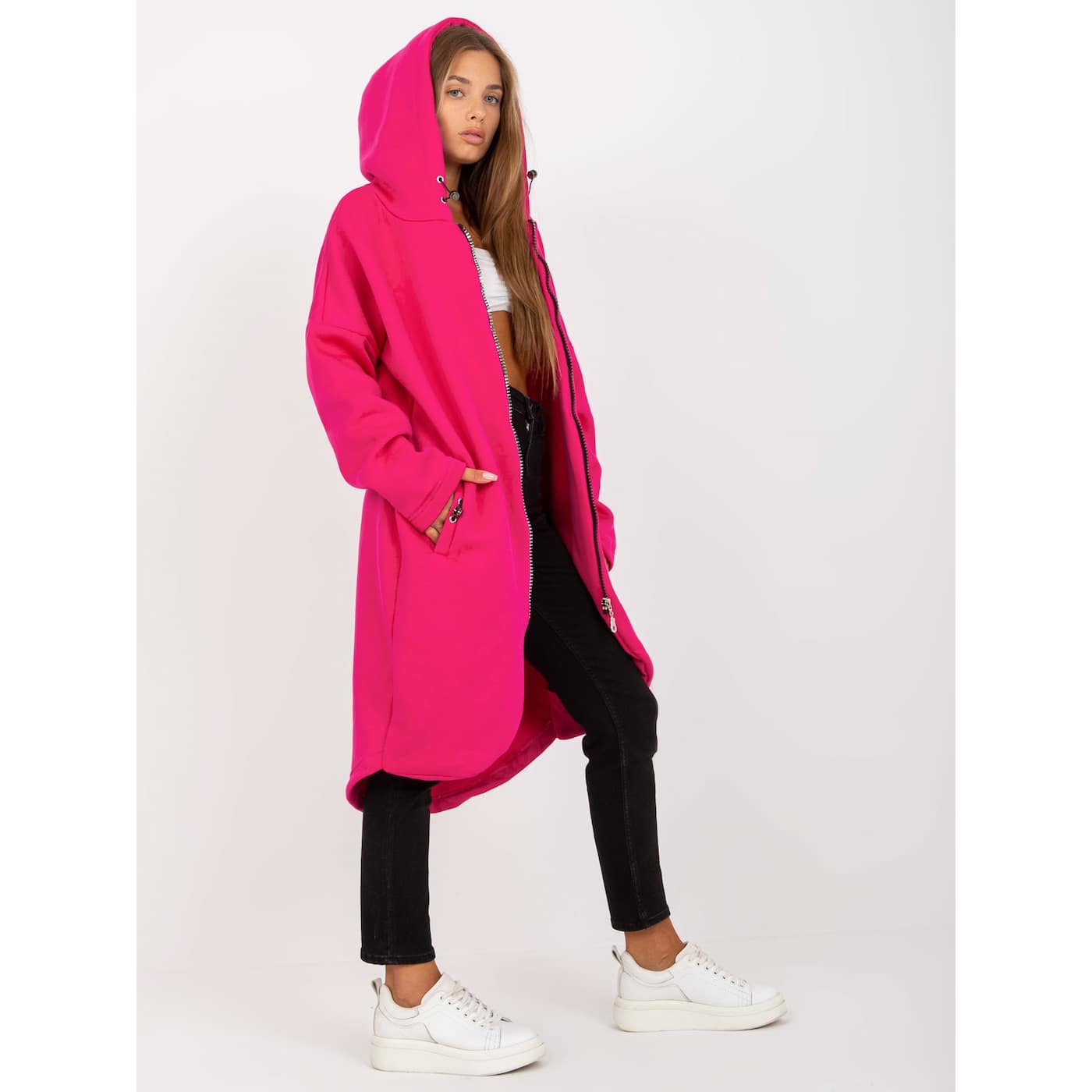 Hanorac damă Fashionhunters Zip-Up