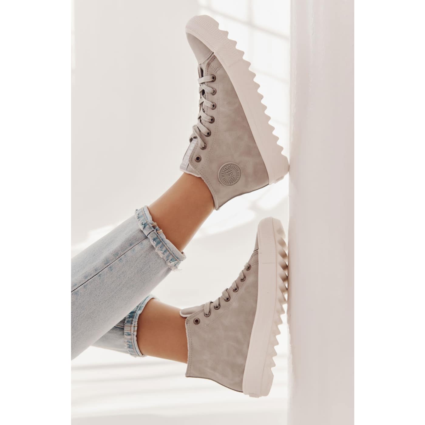Ženske tenisice BIG STAR SHOES High Warm Grey