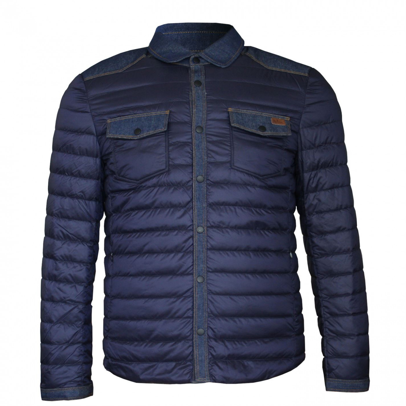 Lee Cooper Denim Patch Jacket Mens