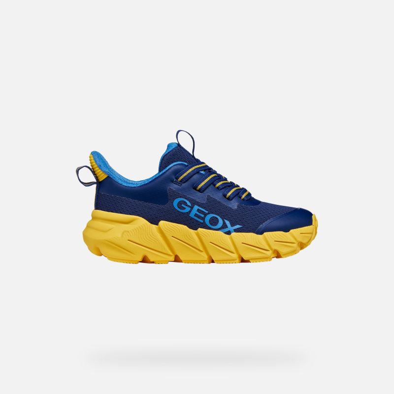 Teniși Geox Flexyper Fast bleumarin pentru băieți