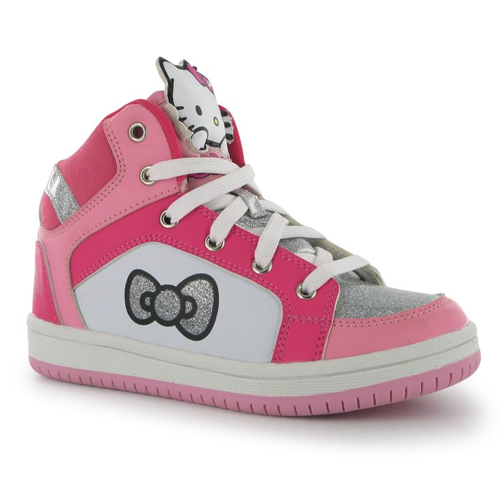 Hello Kitty Hi Top Childrens Trainers