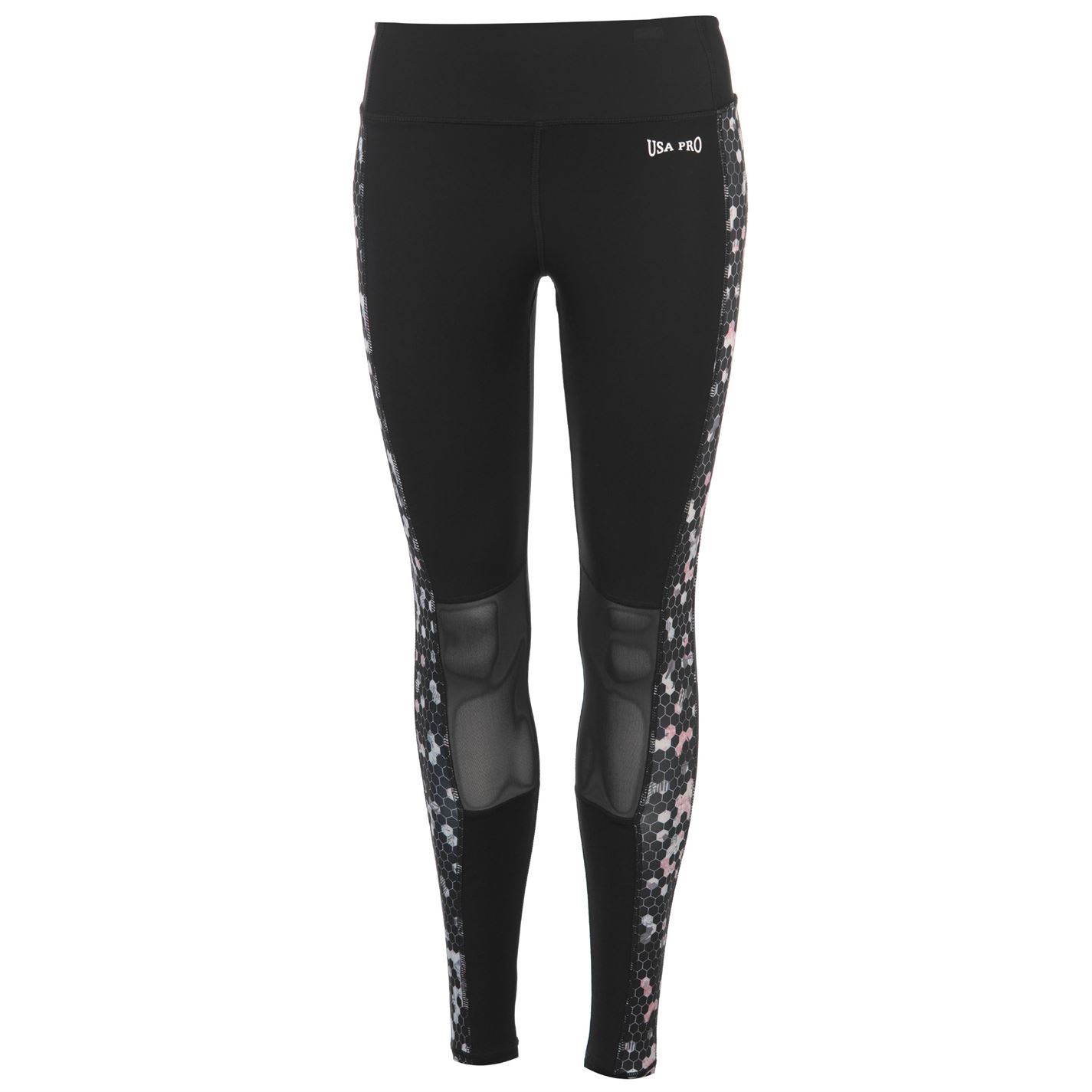 USA Pro Little Mix Panel Tights Ladies