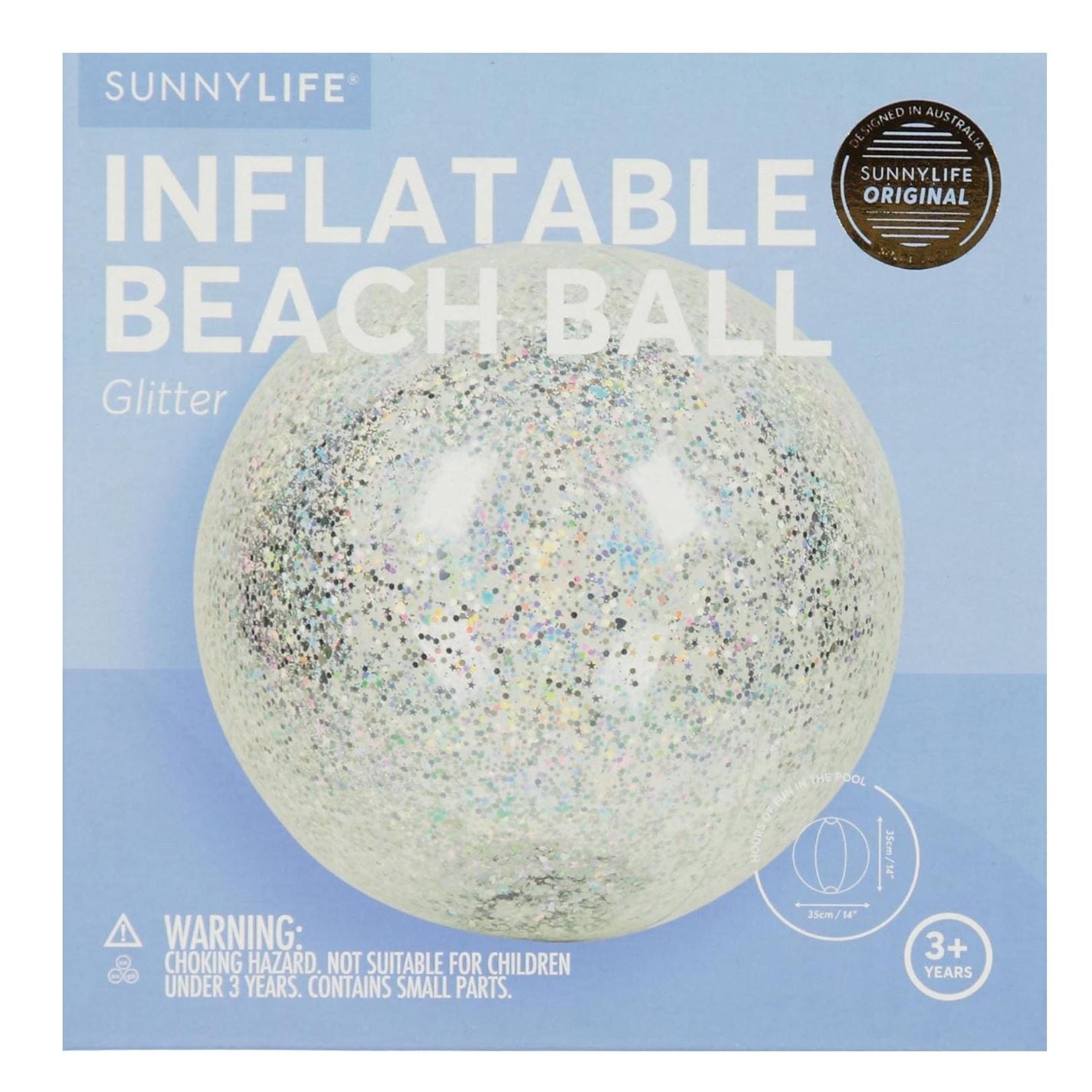 Sunnylife Inflatable Glitter Beach Ball