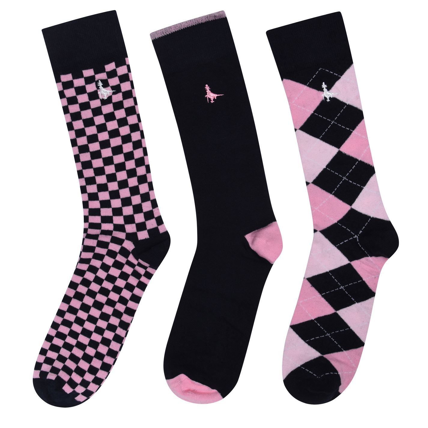 Jack Wills Frensham 3 Pack Patterned Boxed Socks