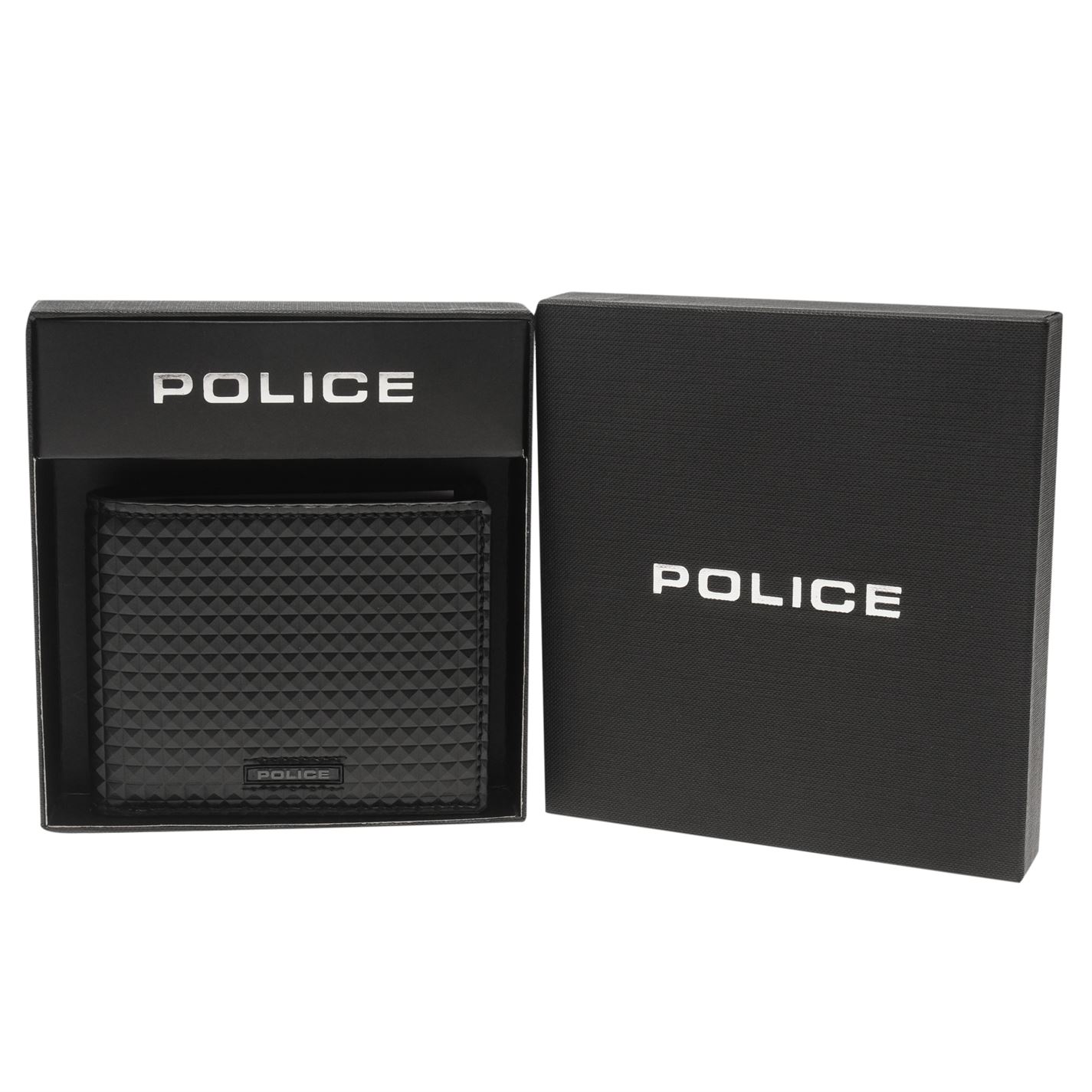 Police Pyramid Bi Fold Coin Wallet