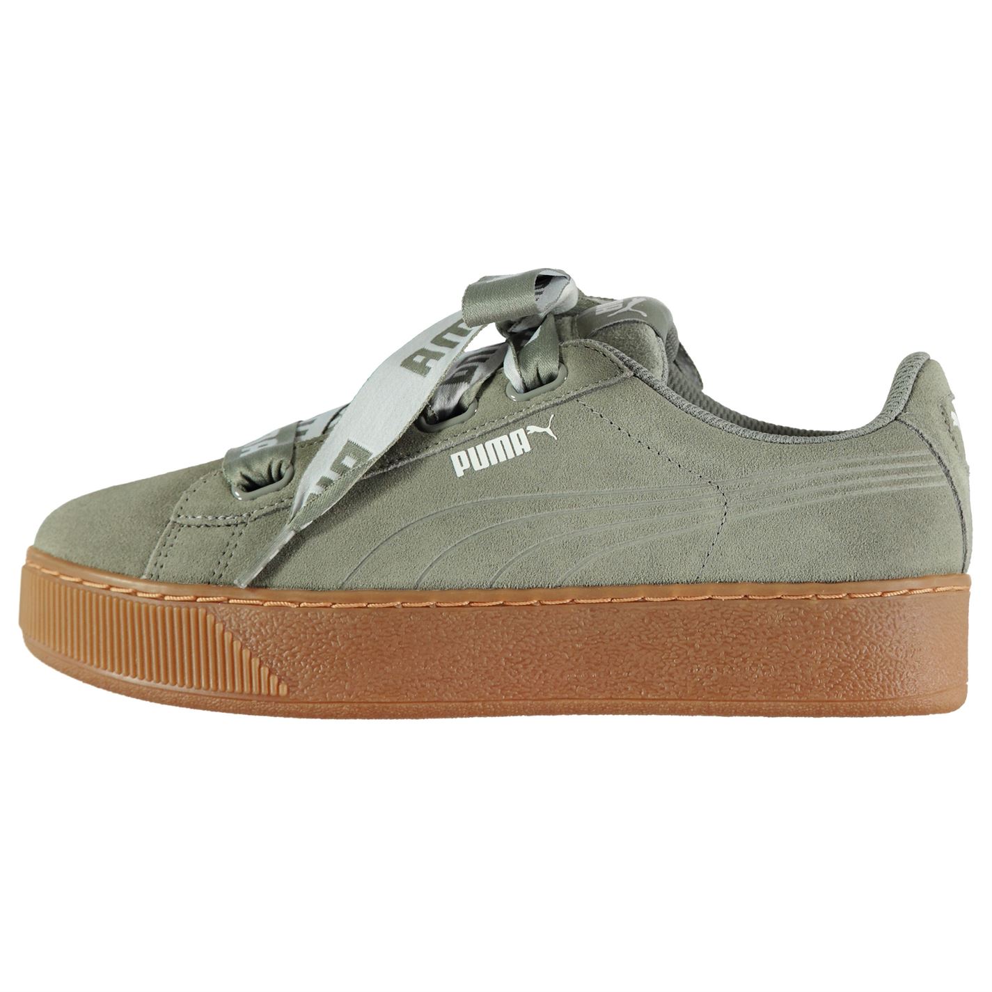 Puma Vikky Platform Ribbon Trainers Ladies