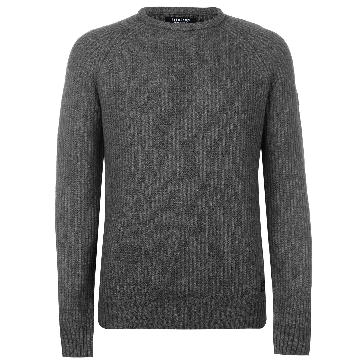 Firetrap Blackseal Ribbed Jumper