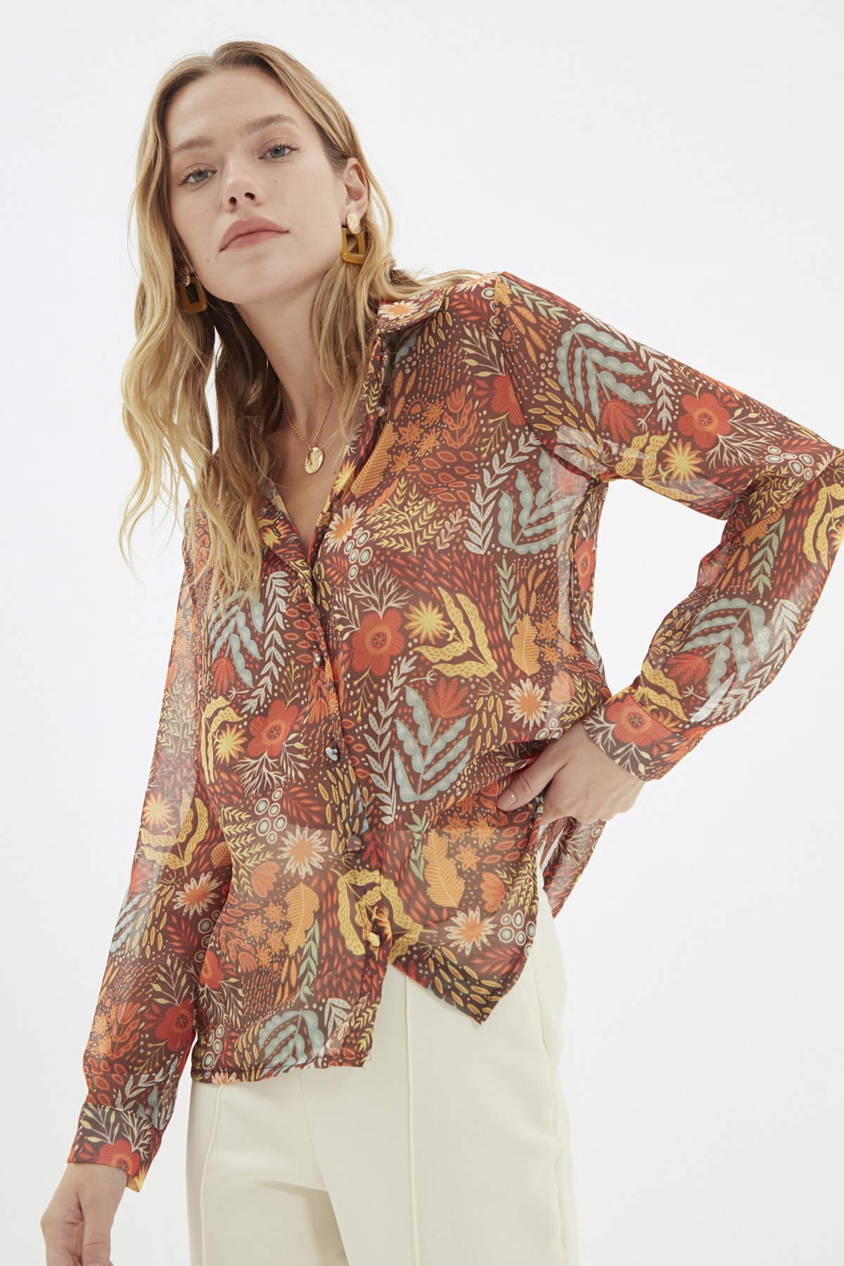 Trendyol Multi Color Printed Shirt