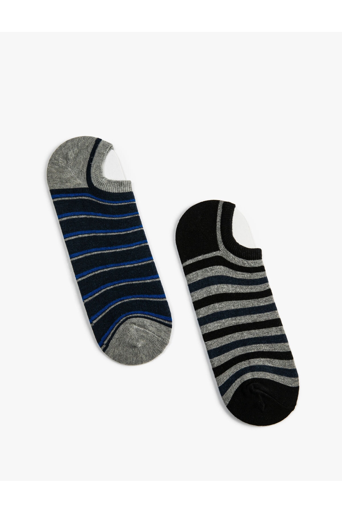 Koton Striped 2-Pack Bootie Socks Set