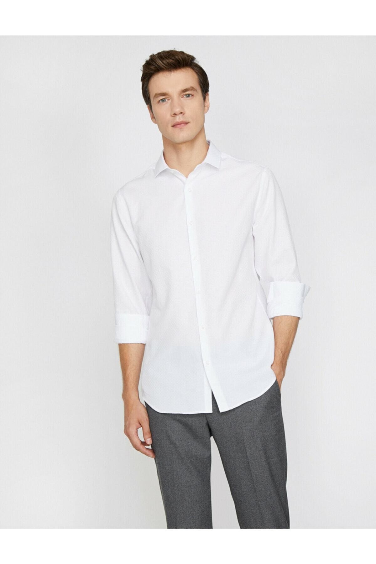 Koton Men's Patterned Shirt