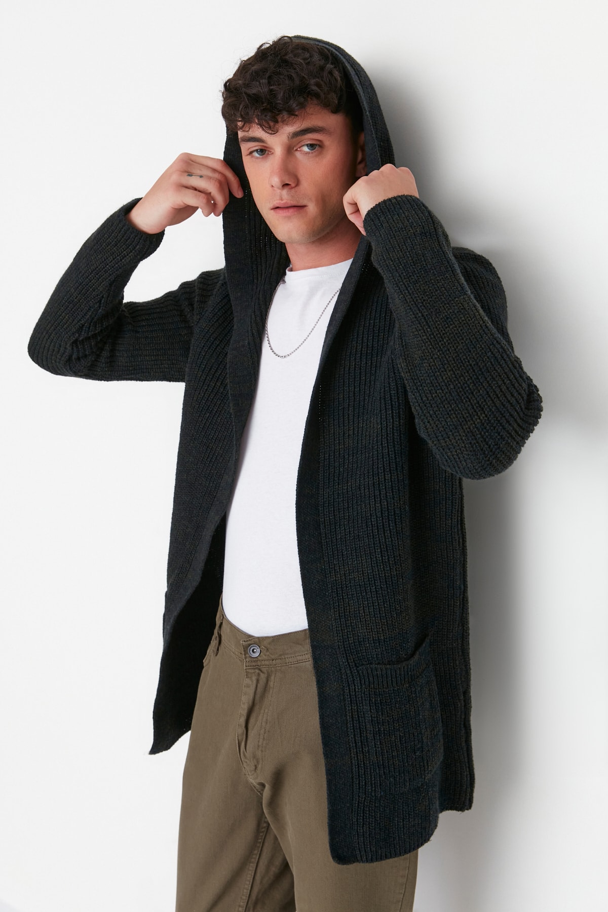 Cardigan barbati, Trendyol Navy