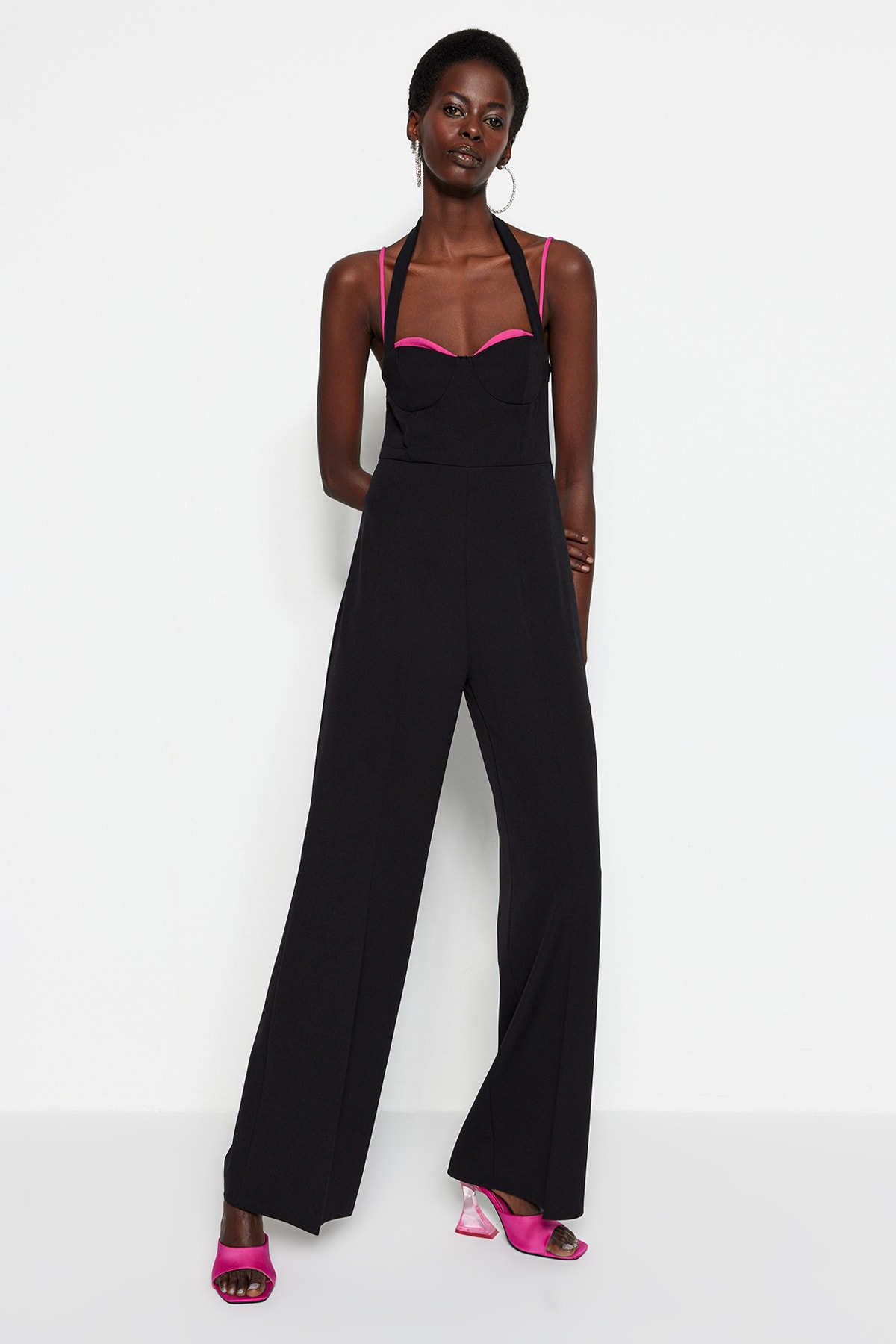 Trendyol Black Woven Overalls
