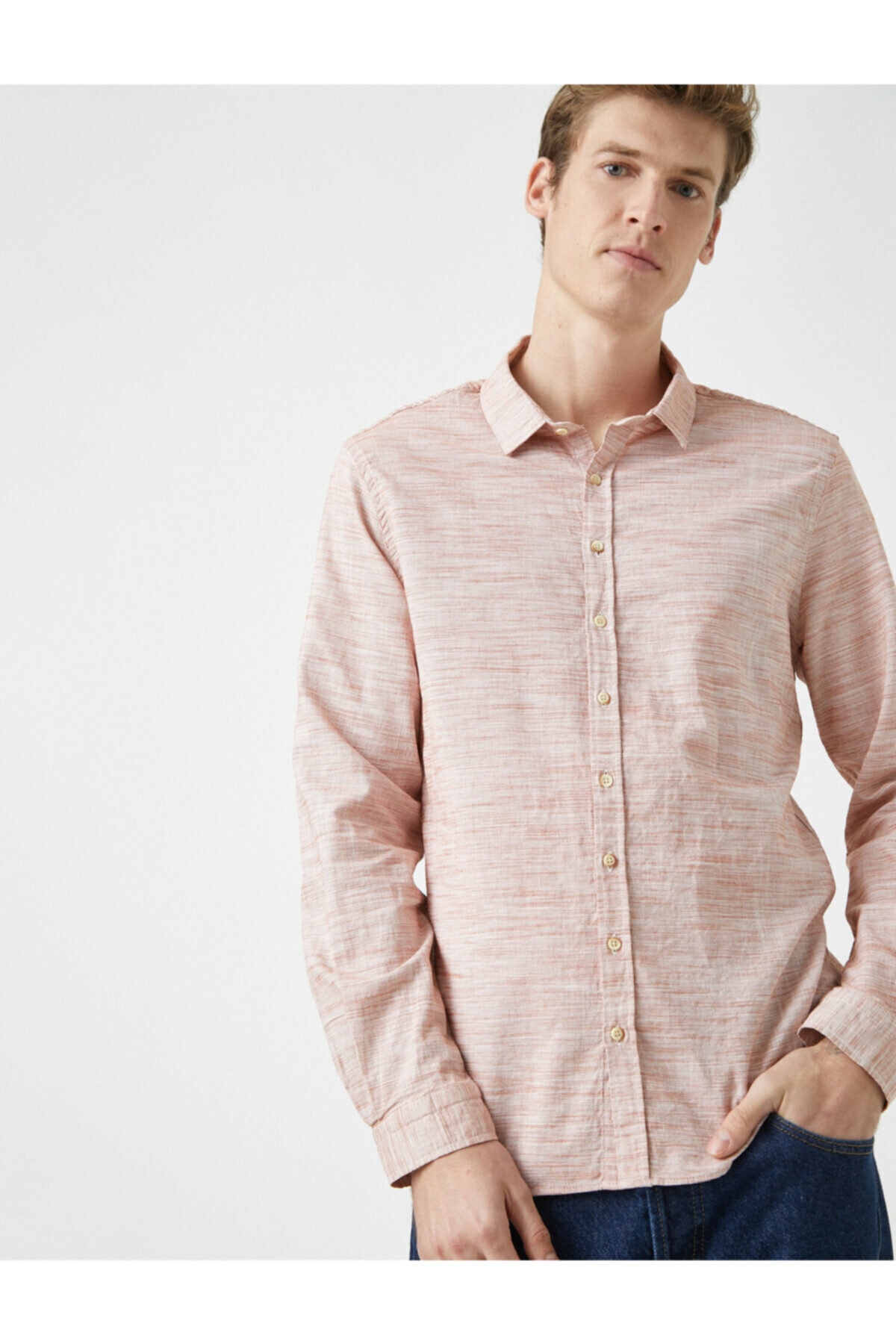 Koton Men's Orange Shirt