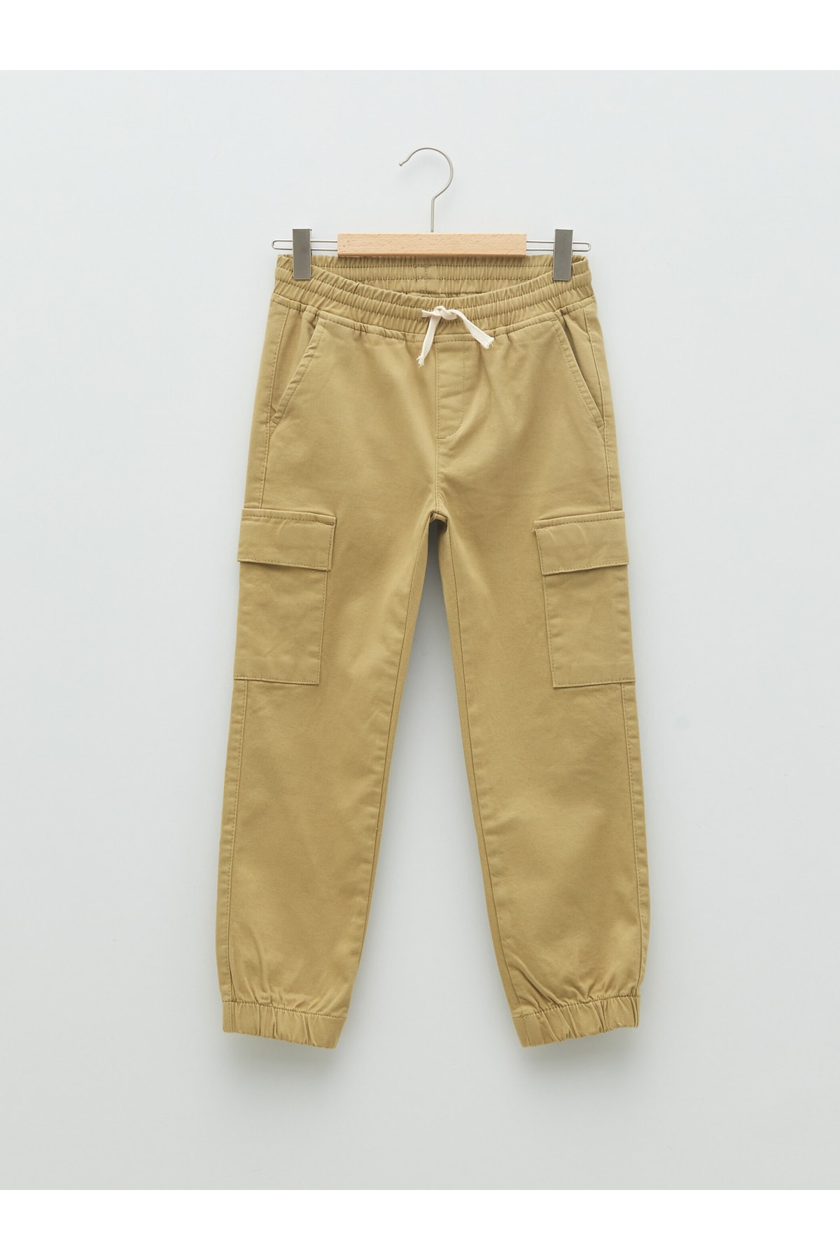 LC Waikiki Slim Fit Basic Boys' Cargo Pants with Elastic Waist.