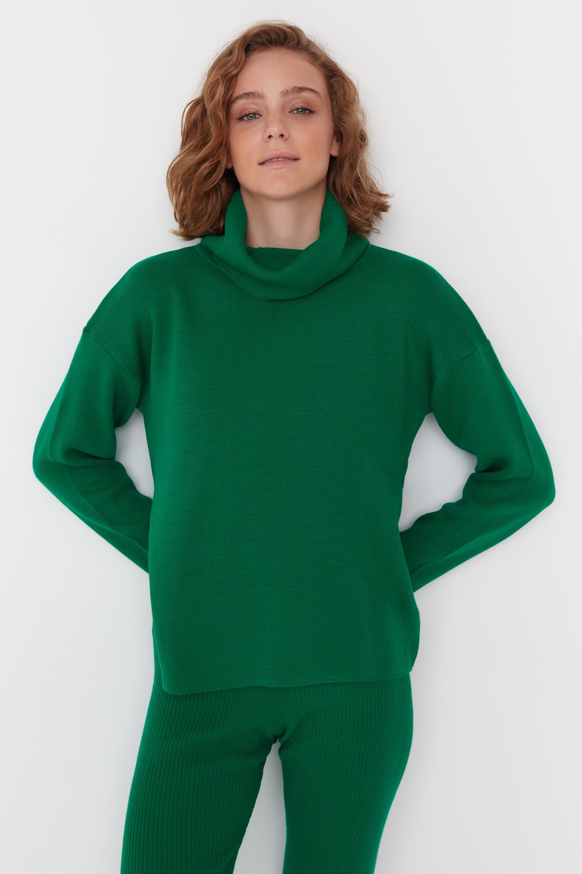 Pulover dama, Trendyol THMAW23AU00034/Green