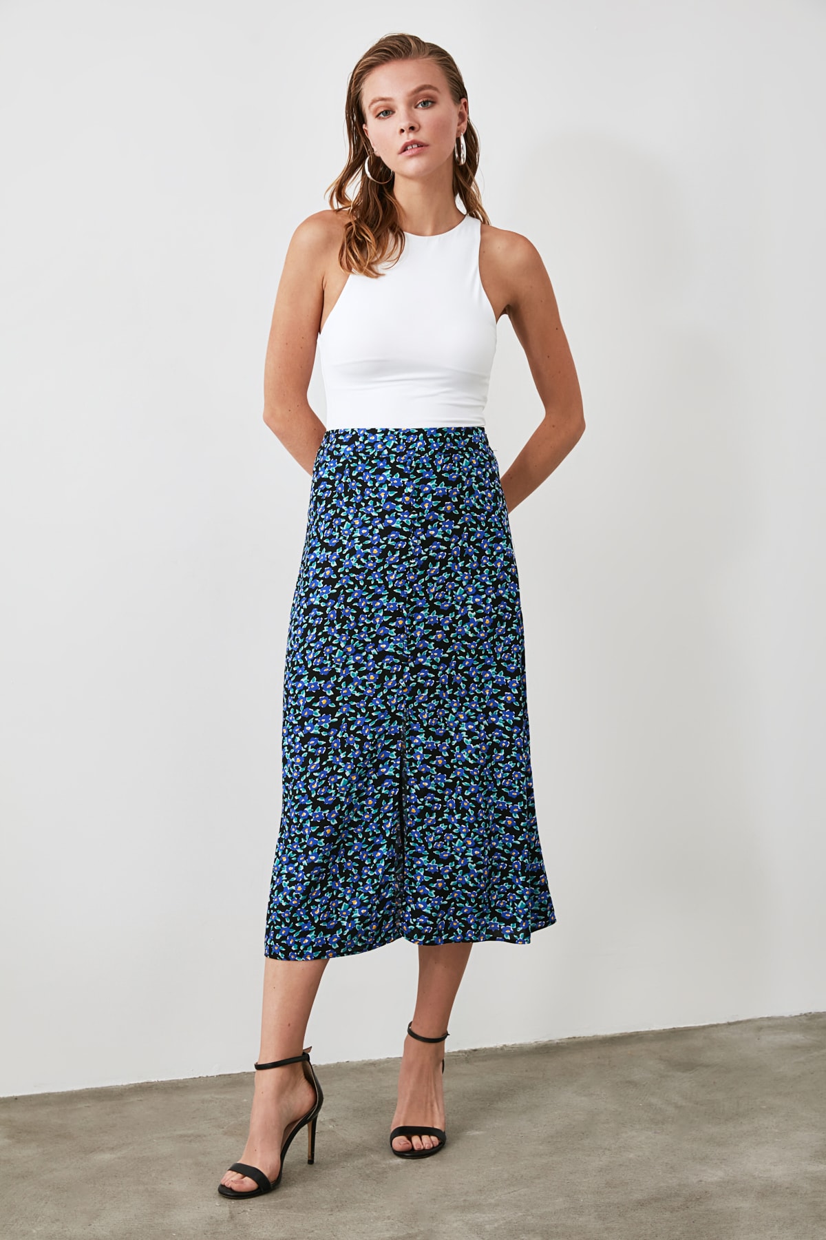 Fusta dama Trendyol Floral Patterned