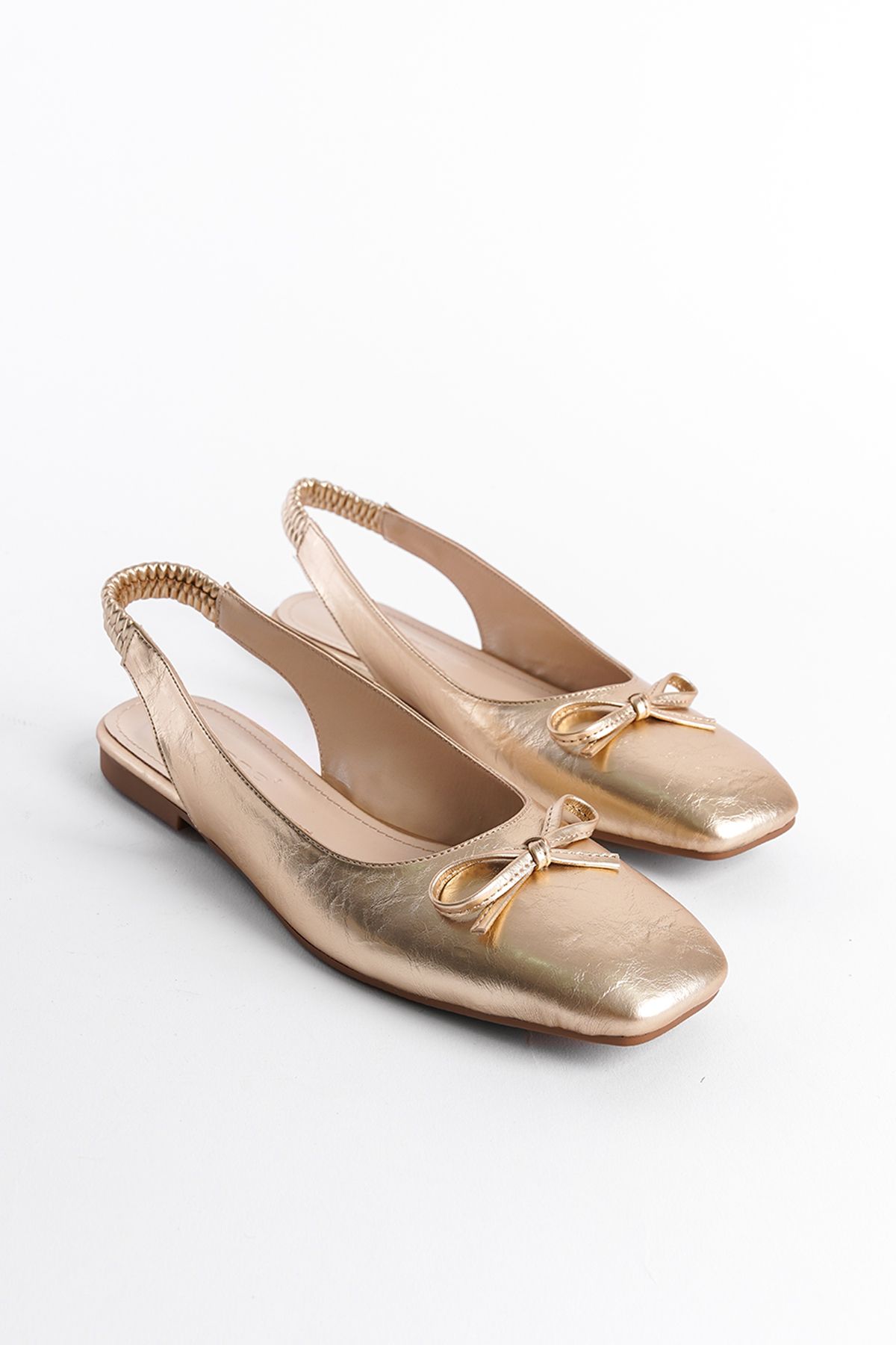 Capone Outfitters Women's Open Back Flat Toe Bow Detailed Elastic Back ...