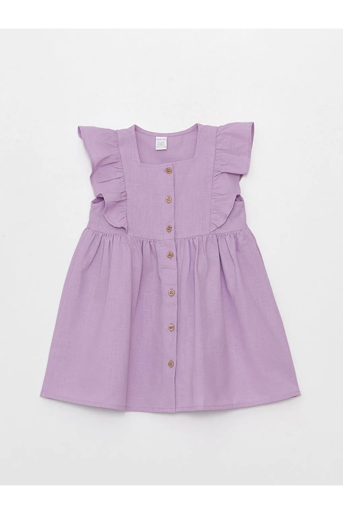 LC Waikiki LCW Baby Girl Dress with Square Collar