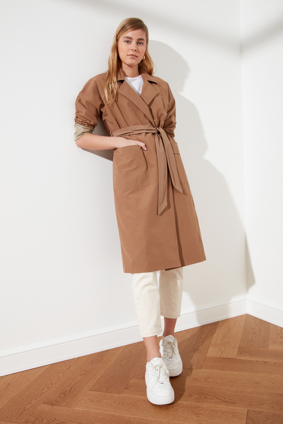 Trendyol Long Trençkot