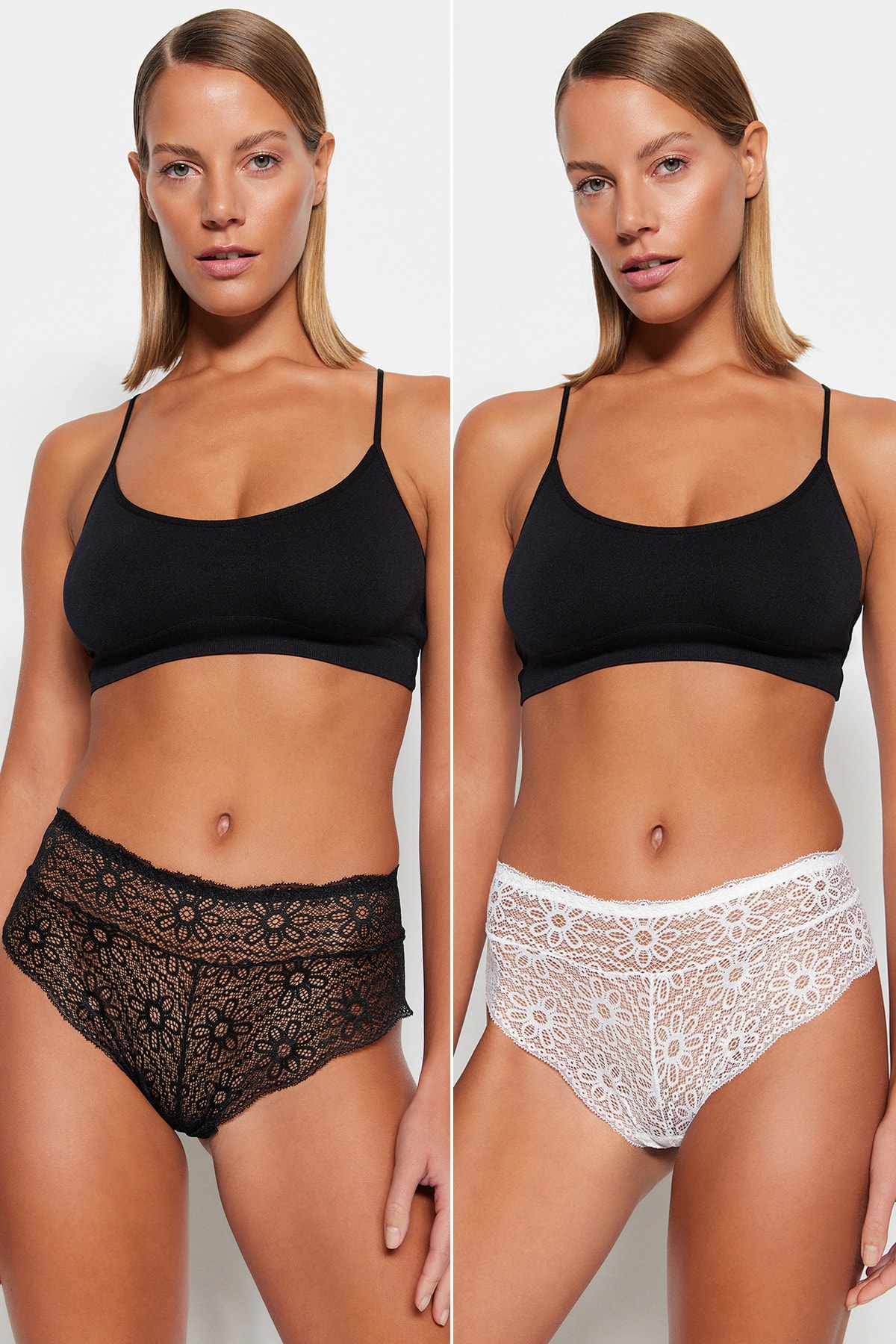 Trendyol Briefs - Black - Pack 2