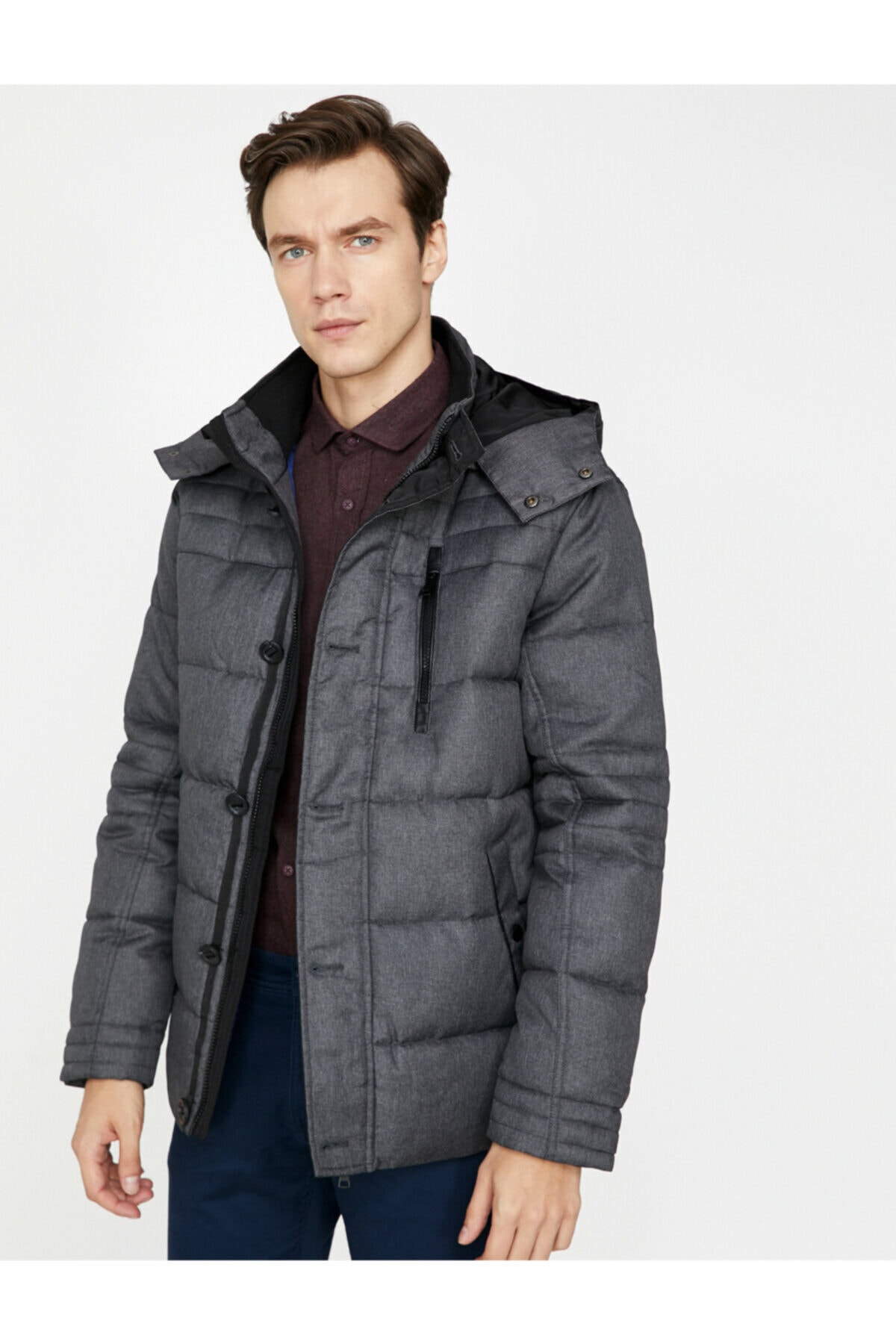 Koton Winter Jacket - Gray