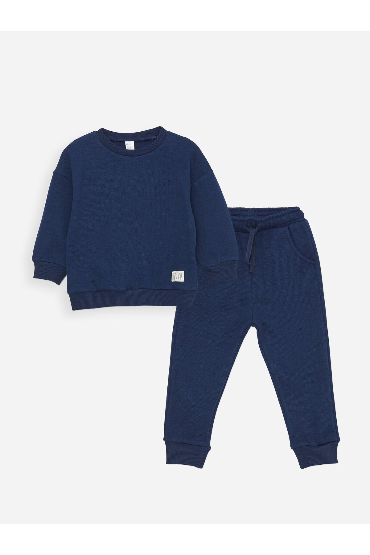 LC Waikiki Crew Neck Baby Boy Sweatshirt and Tracksuit Bottom 2-pack