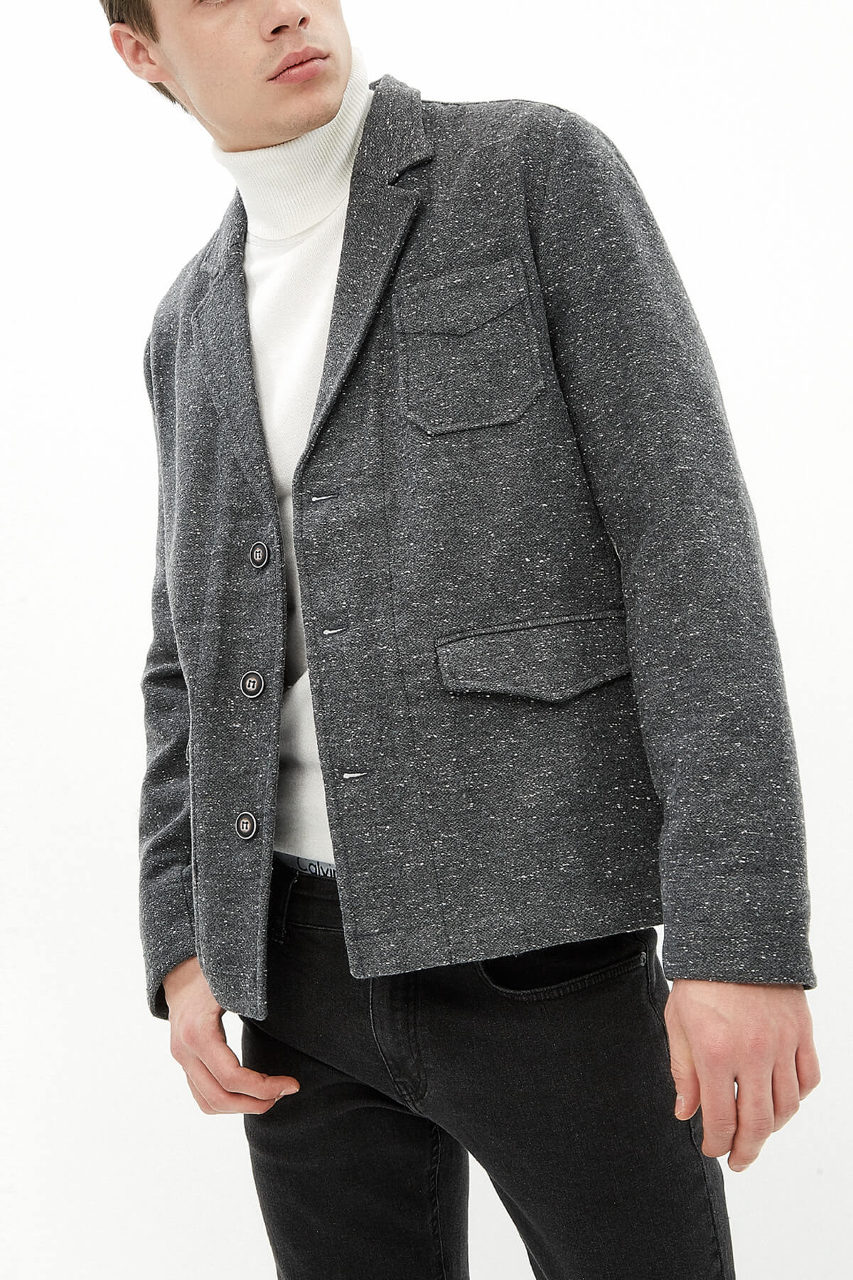 Koton Men's Gray Jacket