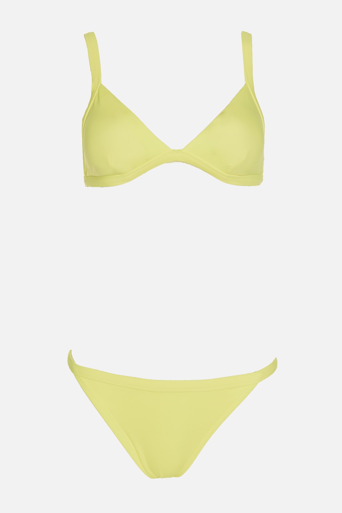 Trendyol Yellow Triangle Bikini Set