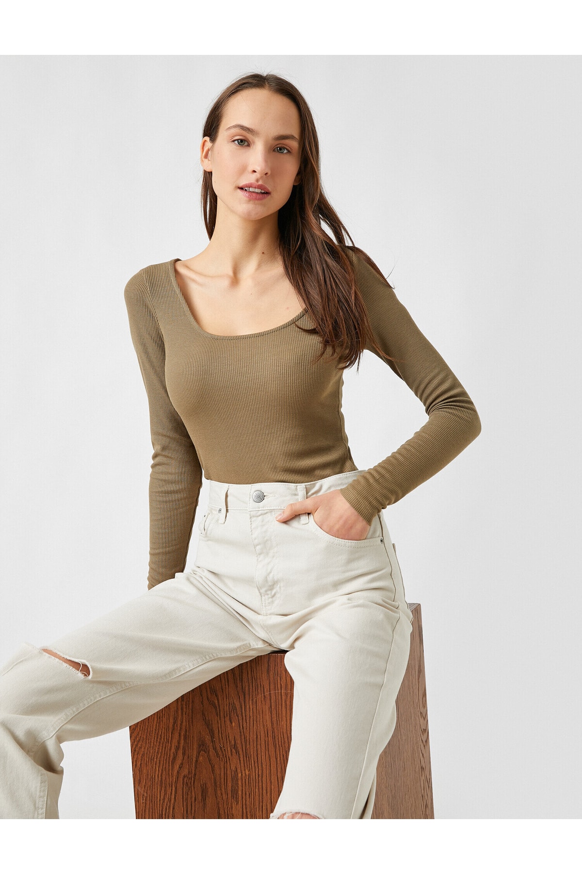 Koton Basic U-Neck T-Shirt