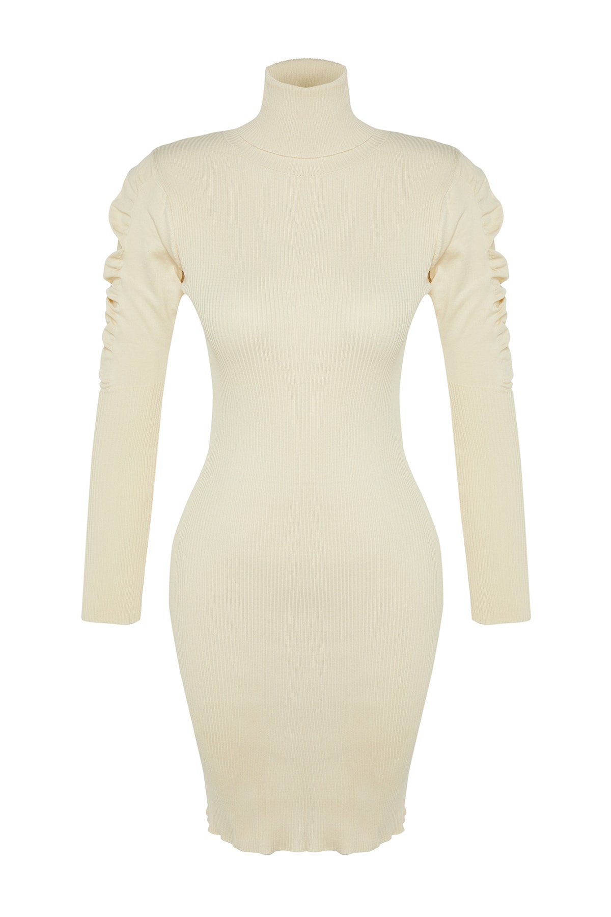 Trendyol Dress - Beige - Bodycon