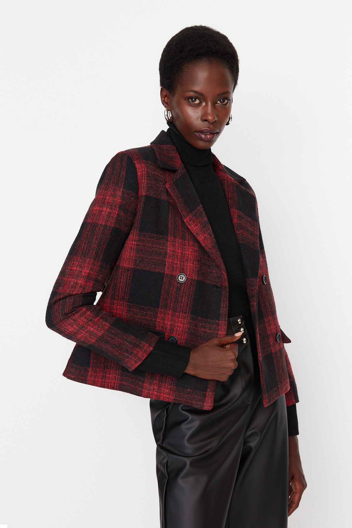 Sacou dama, Trendyol Checkered