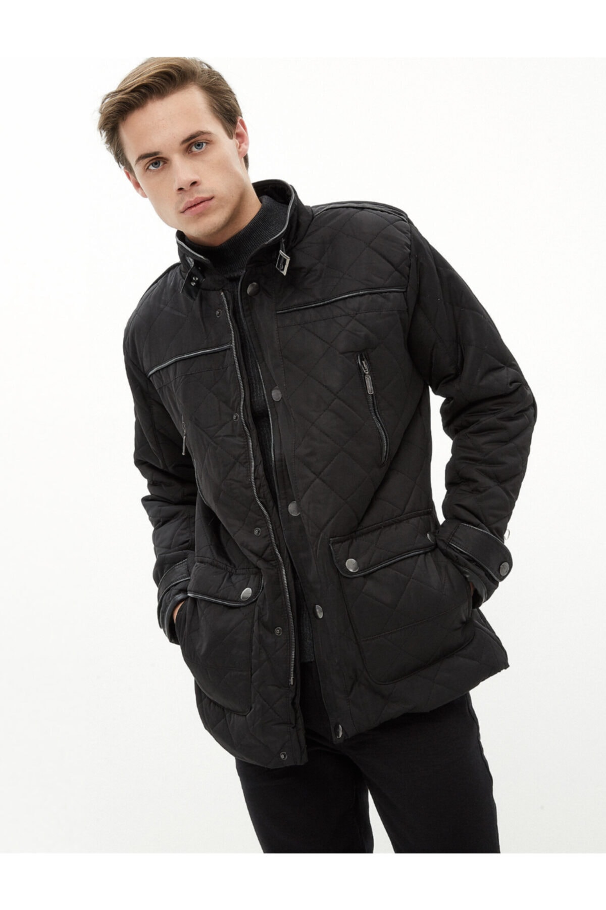 Koton Men's Black Coat
