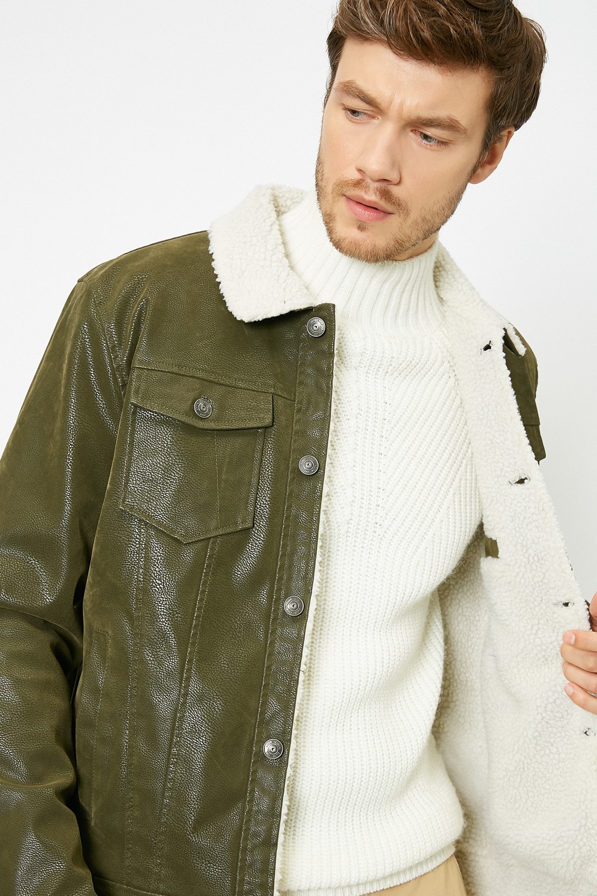 Koton Men's Khaki Jacket