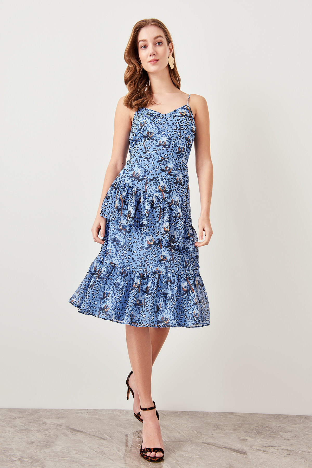 Trendyol Blue Patterned Dress