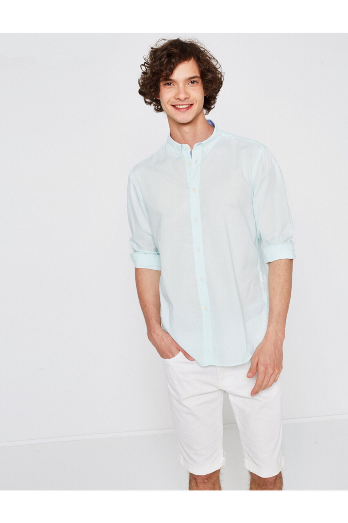 Koton Men's Green Shirt