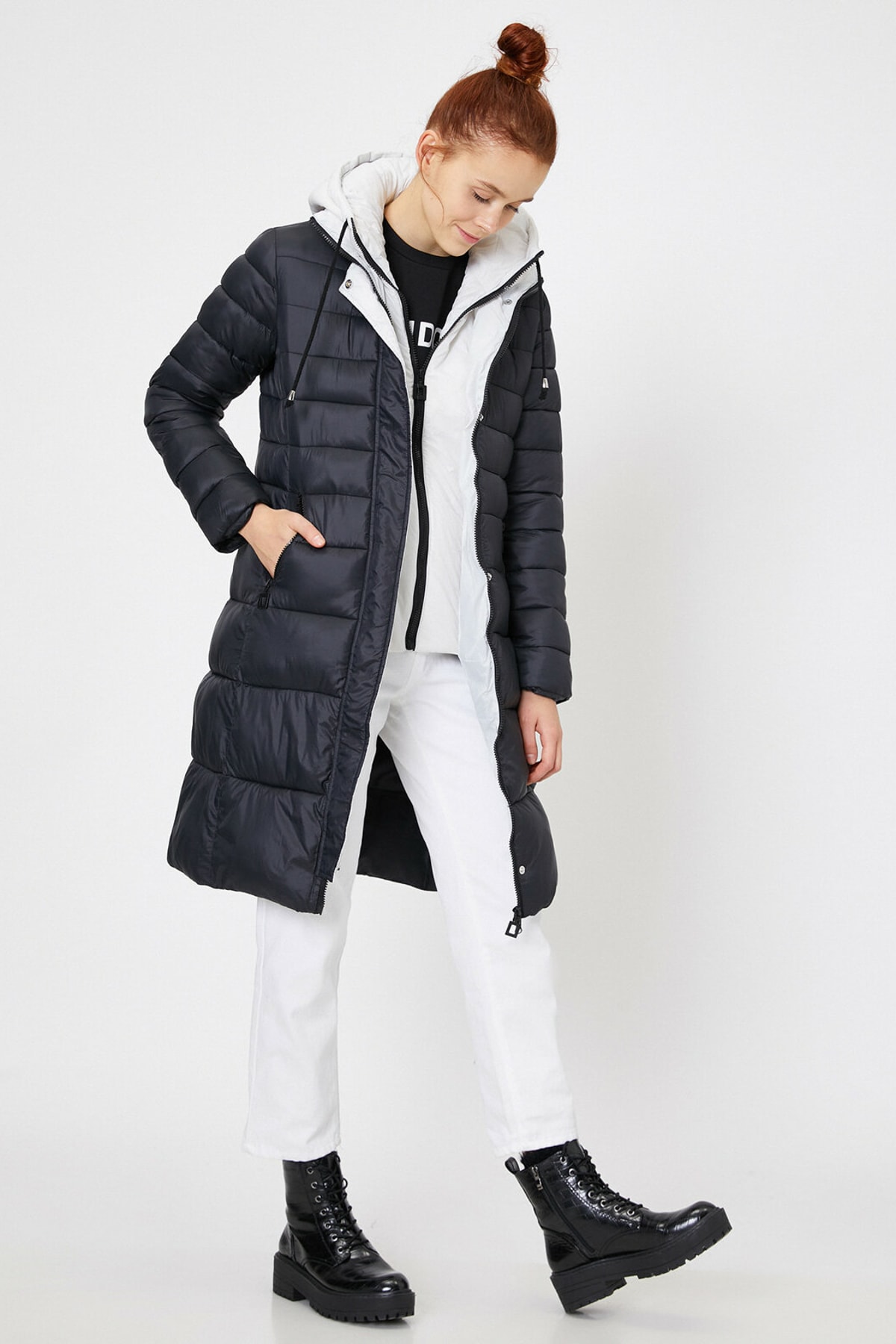 Koton Hooded Inflatable Jacket