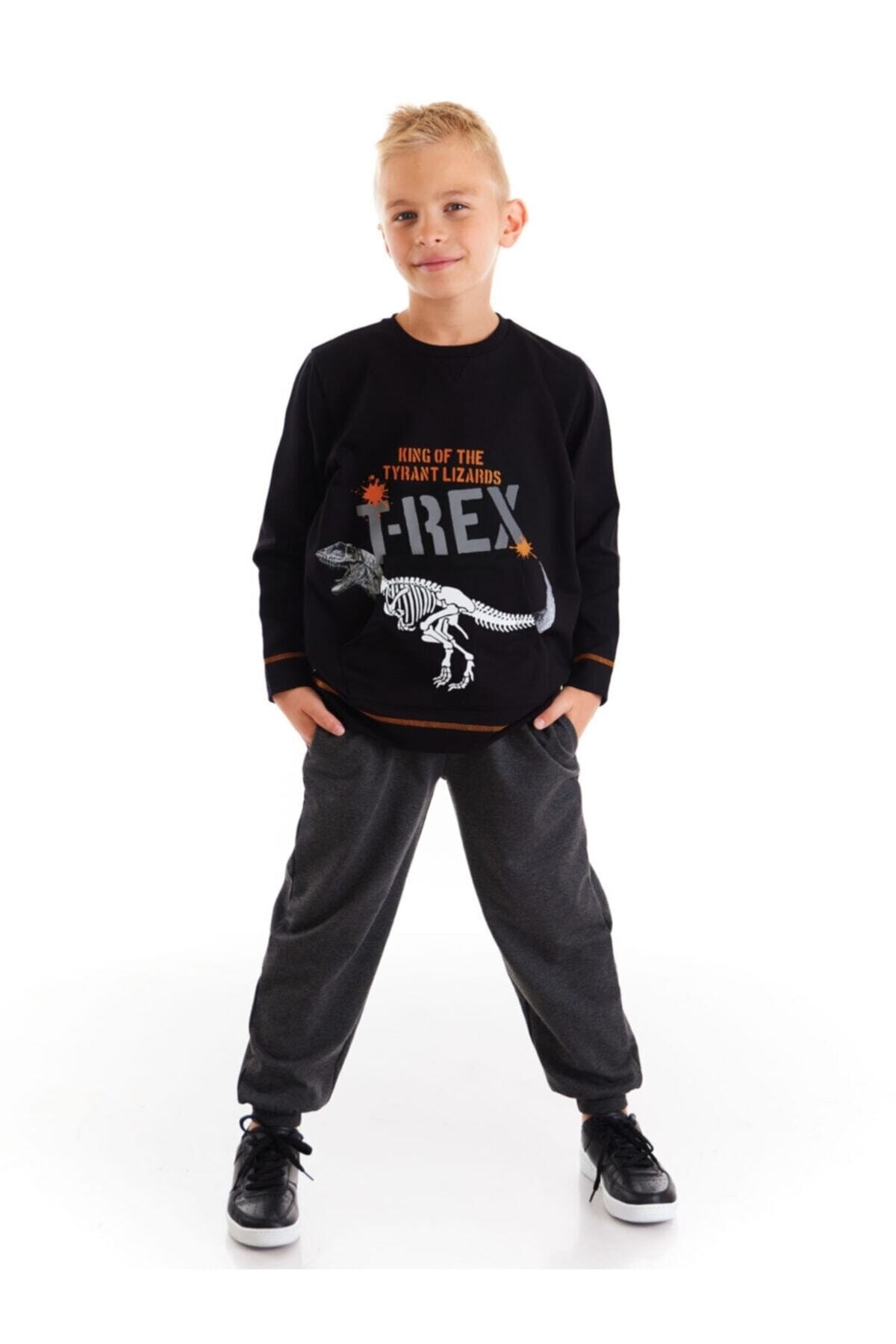mshb&g King T-rex Boys Tracksuit Set