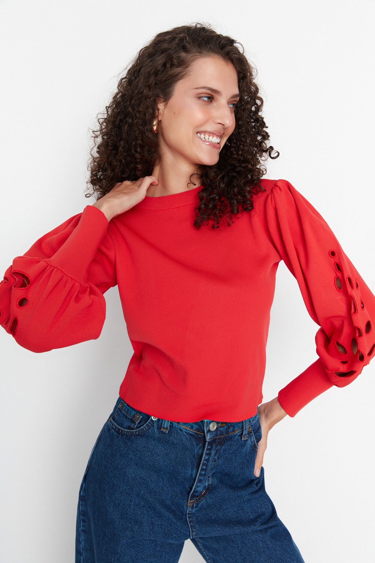 Pulover dama, Trendyol Balloon sleeves