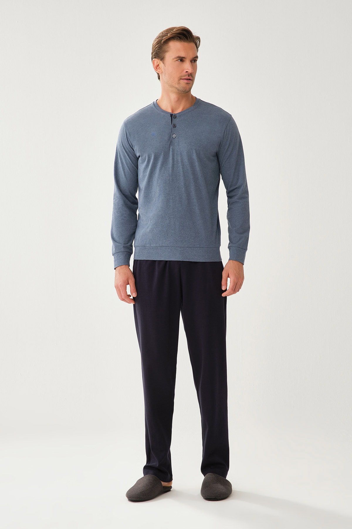 Dagi Dark Blue Pajamas Set