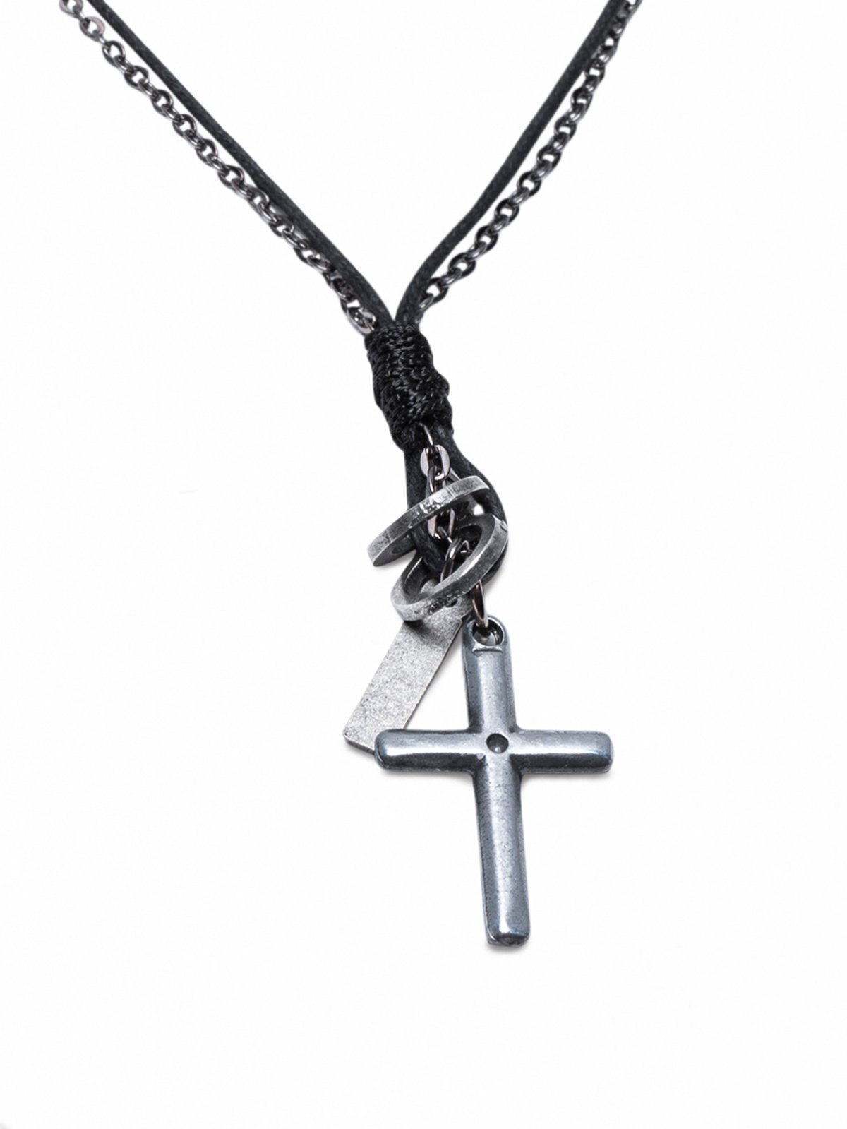 Ombre Îmbrăcăminte colier pentru bărbați pe cureaua din piele A404