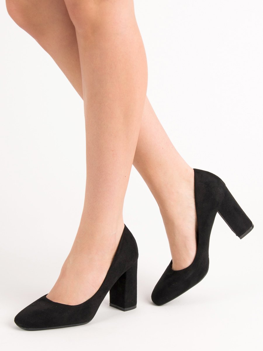 SMALL SWAN CLASSIC SUEDE COURT SHOES
