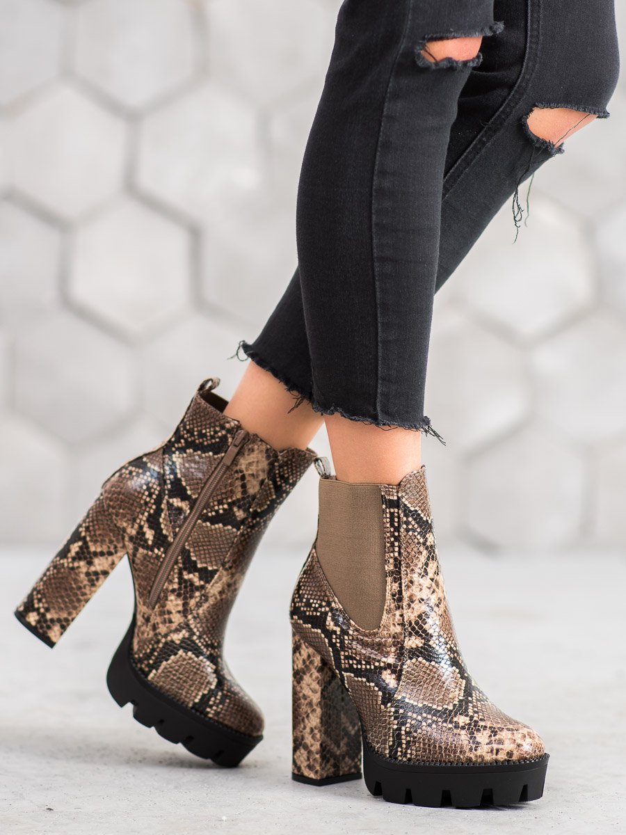 SEASTAR SNAKE PRINT BOTINE DE MARE