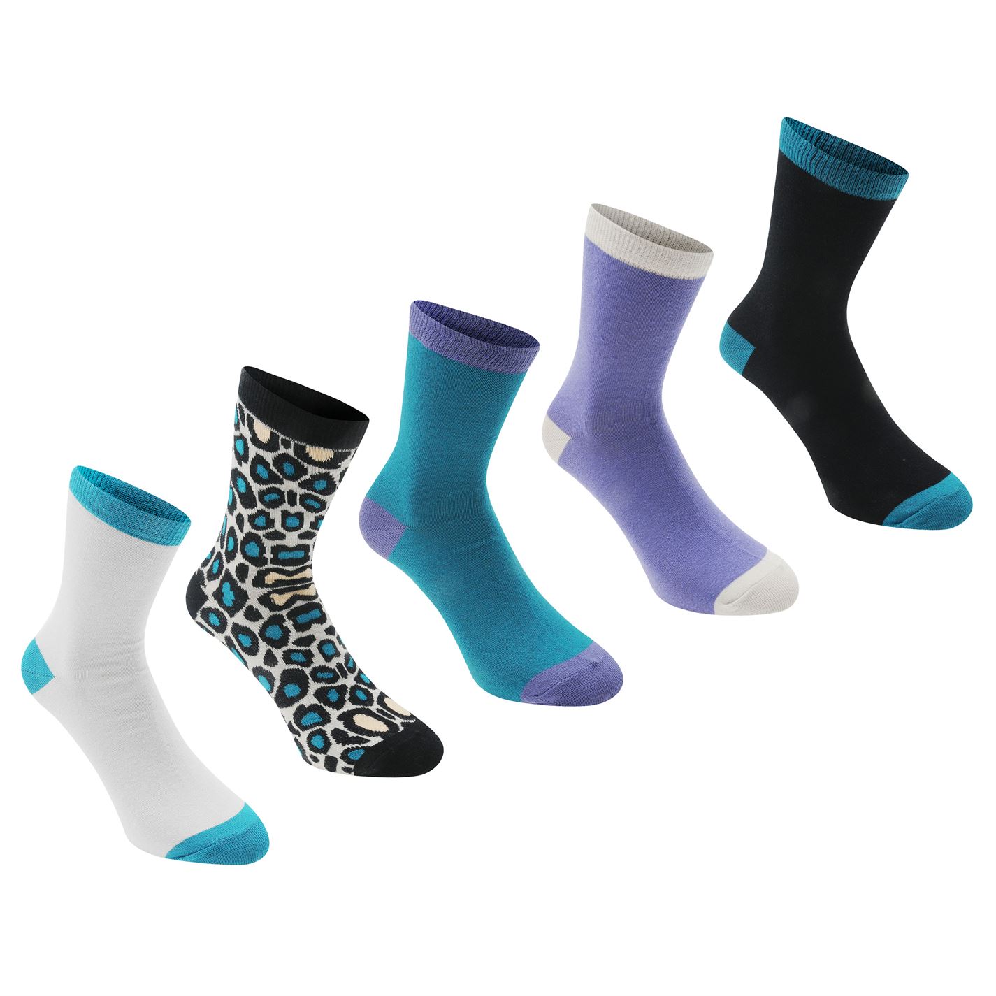 Rock and Rags 5 Pack Jacquard Socks
