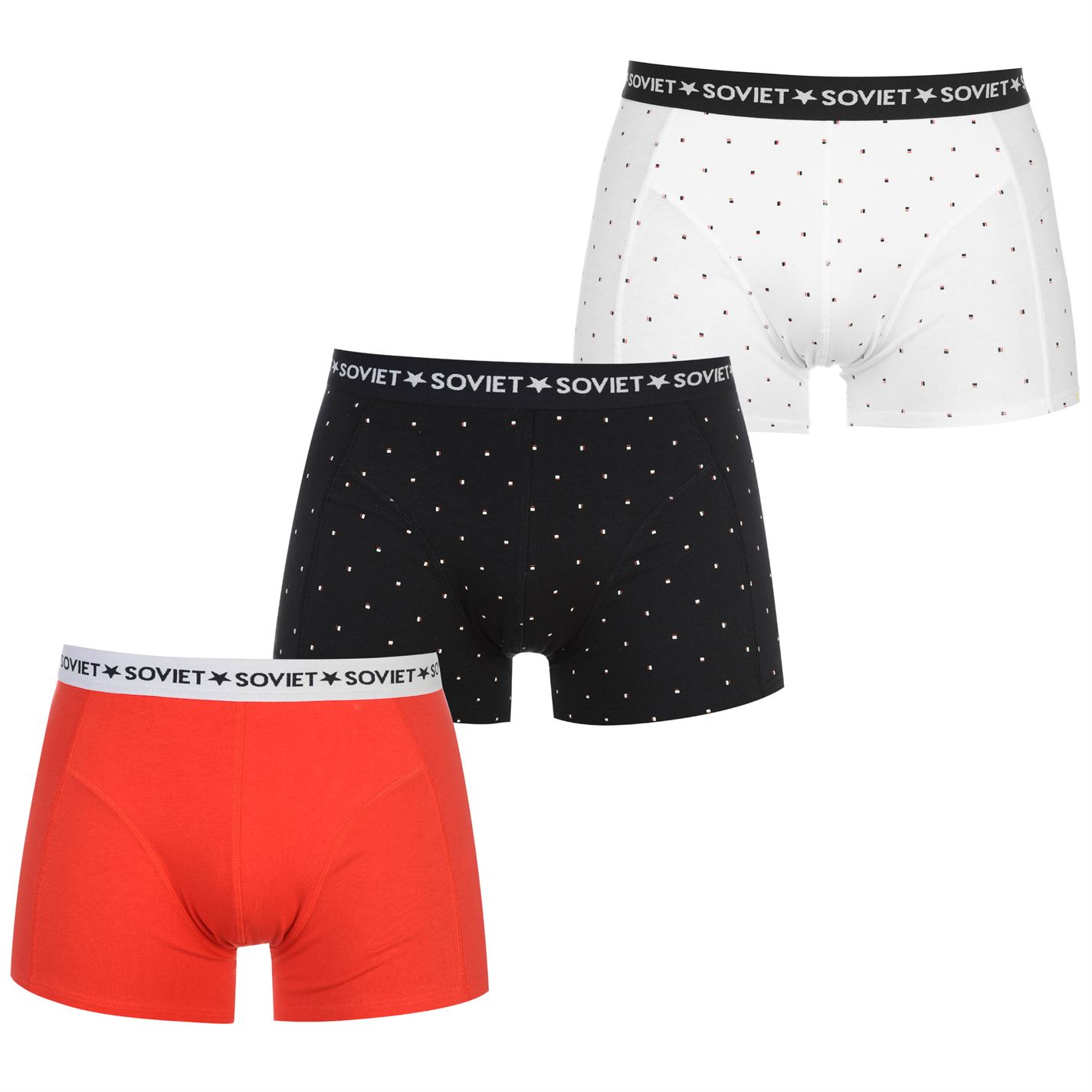 Soviet Square Boxers 3 Pack Mens