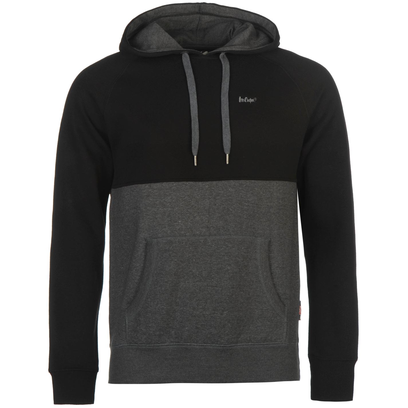 Lee Cooper Cut And Sew Over The Head Mens Hoodie