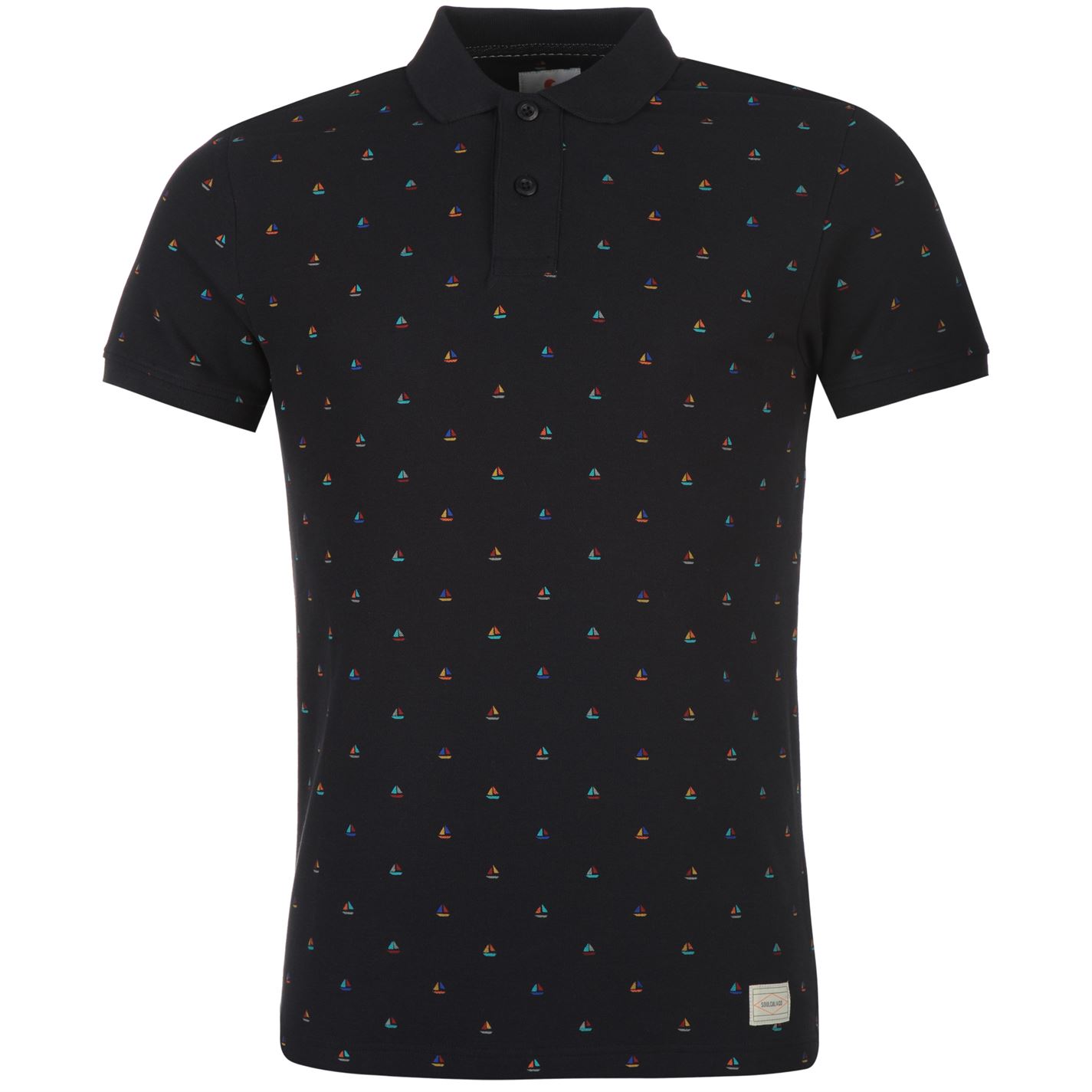 SoulCal Deluxe Boat Print Polo Shirt
