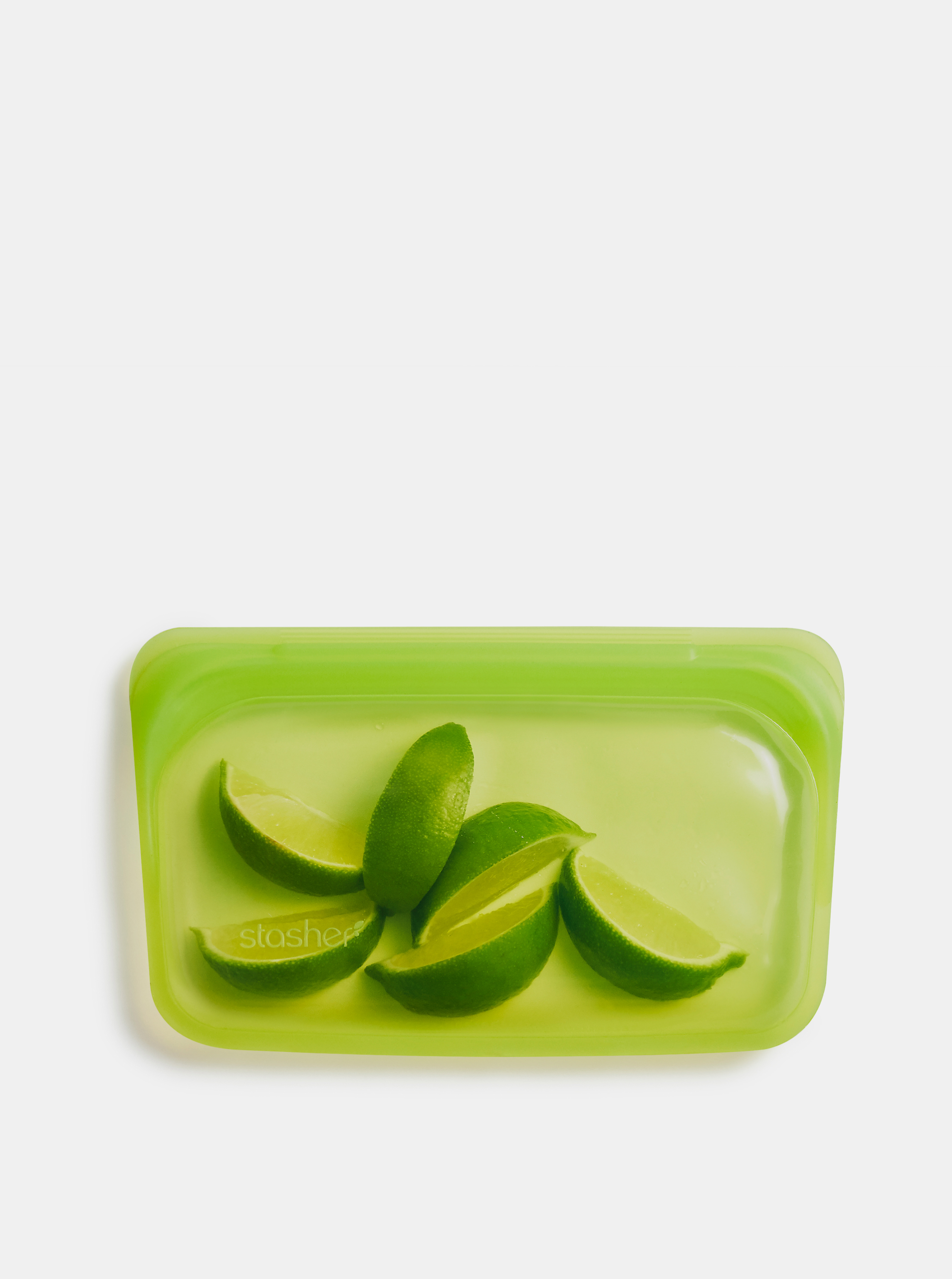 Green Silicone Food Bag Stasher Snack 293 ml