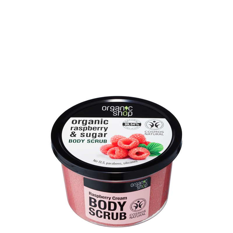 Organic Shop Body Scrub Raspberry Cream 250 ml