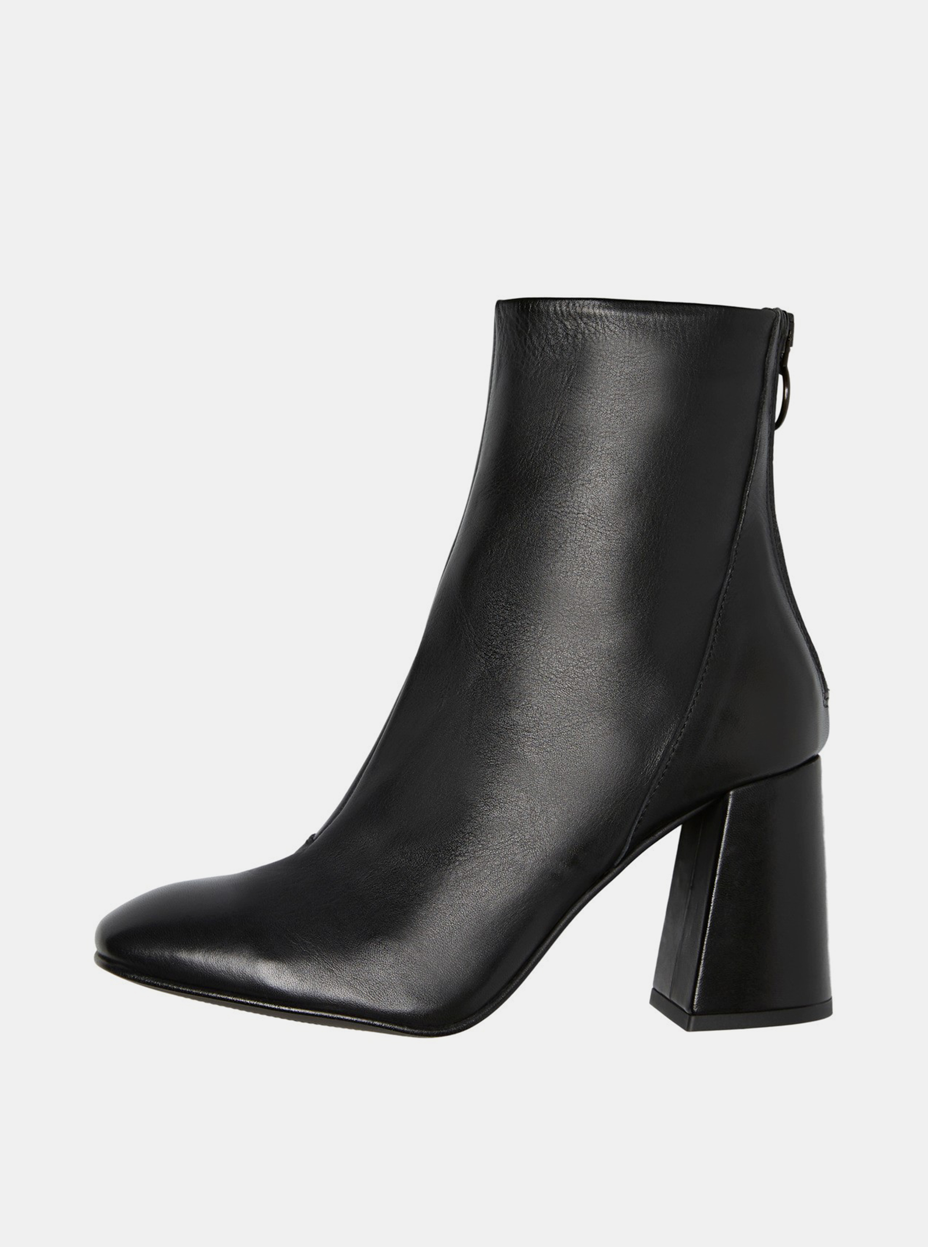 Black leather ankle boots VERO MODA Cilla